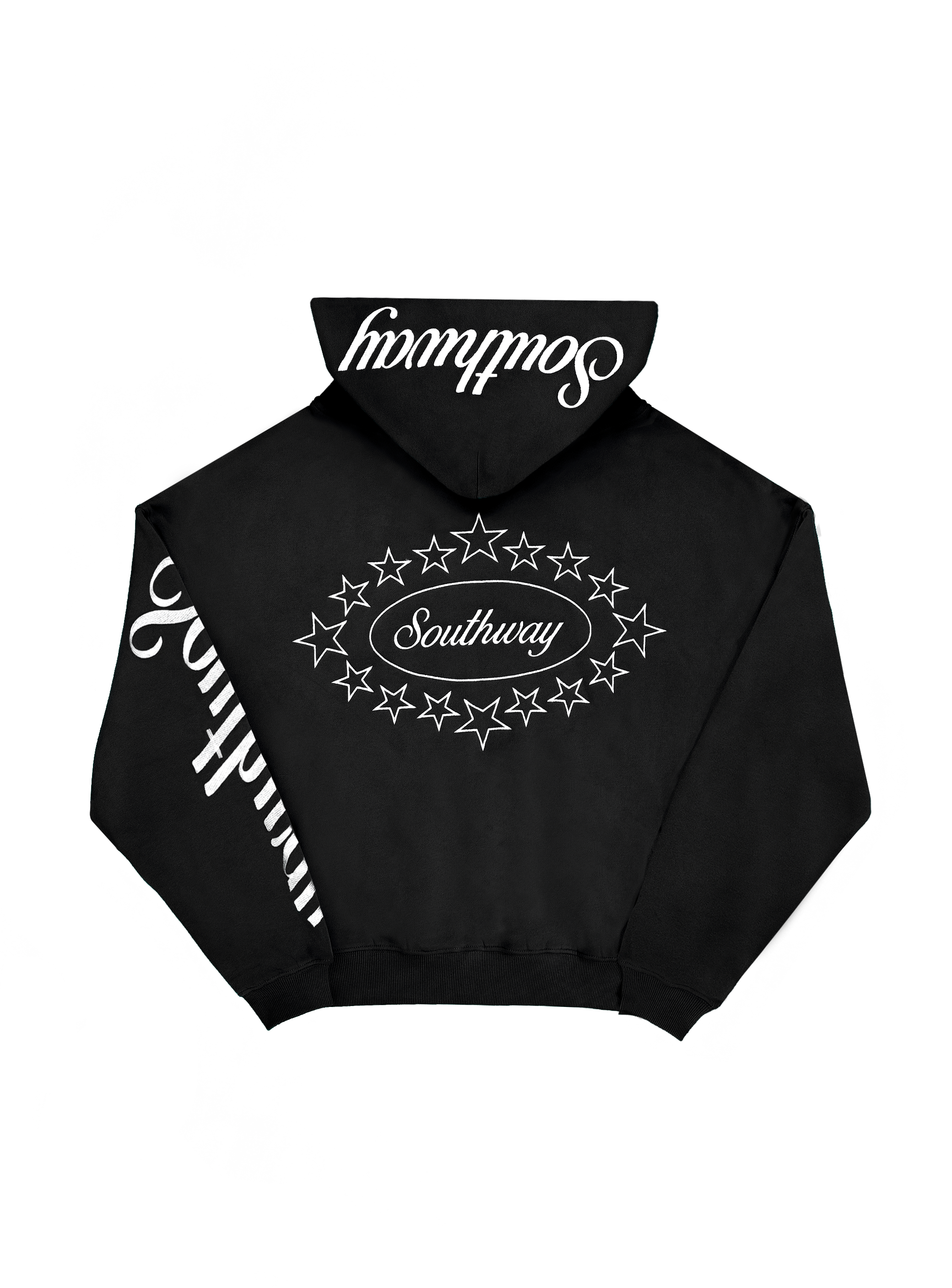 BLACK CREST LOGO HOODIE - Southway